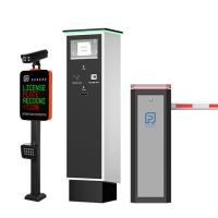 China Secure Parking Barrier Gate with Straight Arm 24V Input Voltage and DC Brushless Motor 150W for sale