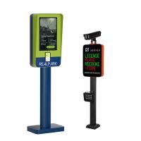 China QuickExit LPR Parking Payment Kiosk 21.5 Inch LCD Parking Kiosk Machine for sale