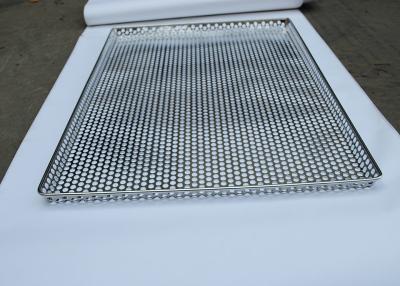 China 304 Perforated Baking Commercial Oven Trays For Hot Dog Bun Baking for sale