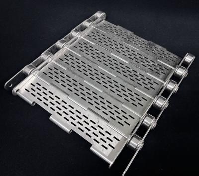 China Stainless Steel Perforated Plate Conveyor Belt Transporting Food for sale