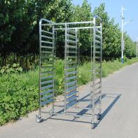 China Customized 5-30 Layers Stainless Steel Tray Trolley For Bakery Cooling for sale