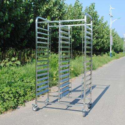 China Customized 5-30 Layers Stainless Steel Tray Trolley For Bakery Cooling for sale
