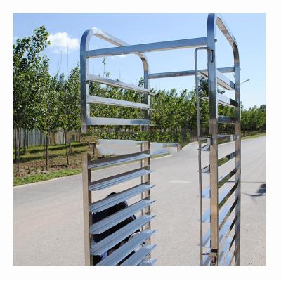 China Restaurant 15 Tiers Stainless Steel Tray Trolley For Drying Oven for sale