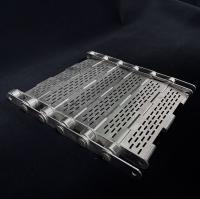 China Chain Plate Punch With Side Baffle Stainless Steel Conveyor Belt For Sort for sale