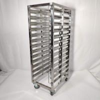 China Kitchen Equipment  Stainless Steel Tray Trolley Food 40*60 Baking Oven Trays Trolley for sale