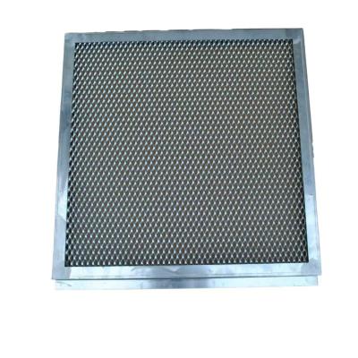 China Food Grade 304 316 Stainless Steel Perforated Baking Mesh Tray For Pizza Baking for sale
