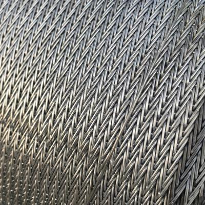 China SS Compound Balanced Weave Conveyor Belt  For Food Drying With Welding Edge for sale