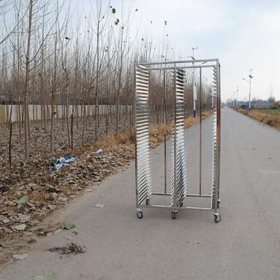 China Stainless Steel Tray Rack Trolley For Food Drying 500 Pounds Capacity for sale
