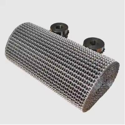 China 304 Stainless Steel Honeycomb Wire Mesh Belt Great Wall Mesh Belt For Cooling  Of Medicines for sale