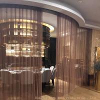 China 100mm Wire Diameter Decorative Wire Mesh For Curtain Plain Weave for sale