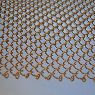 China Stainless Steel Chain Link Decorative Wire Mesh  Curtain For Architectural for sale