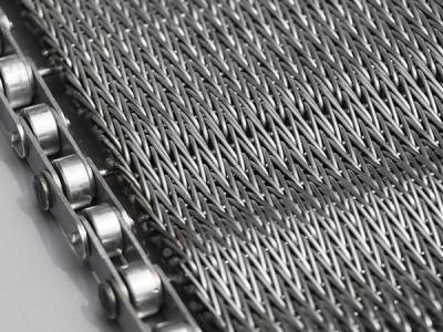 China Compound Weave Conveyor Wire Mesh Belt For Biscuits Tortillas Cookies And Crackers Baking for sale