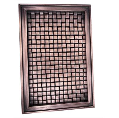 China Flat Crimped Wire Grille Diamond Wire Mesh Weave Mesh Elevator Decorative for sale