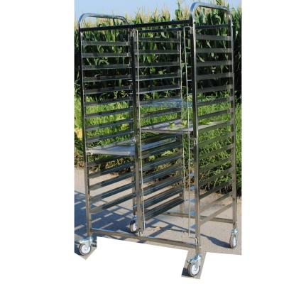 China Stainless Steel Customizable Bakery Racking Trolley 304 For Bakery Fast Food Blast Freezer for sale