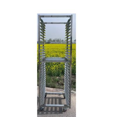 China 304 Bread Pan Ss Tray Rack Trolley Support Size Customization Cooling Rack Trolley for sale
