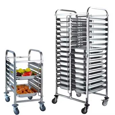 China 201 304 Stainless Steel Bakery Oven Trolley For Freezing ss tray trolley for sale