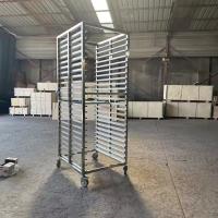 China 304 Stainless Steel Bakery Rack Trolley For Baking Single Row Double Row for sale