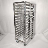 China Stainless Steel Baking Tray Trolley / Rack With Multiple Trays For Bakery Oven Use for sale