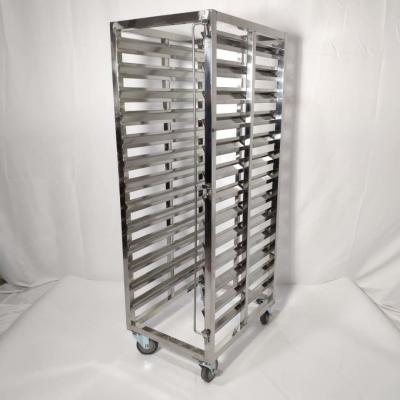 China Stainless Steel Baking Tray Trolley / Rack With Multiple Trays For Bakery Oven Use for sale