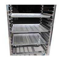 China Silent Casters Stainless Steel Tray Rack Trolley For Baking And Drying Food for sale