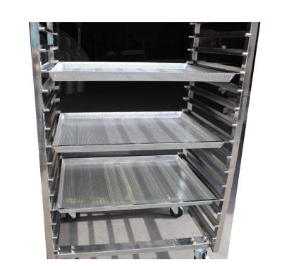 China Silent Casters Stainless Steel Tray Rack Trolley For Baking And Drying Food for sale