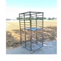 China 15 Layers Stainless Steel Bakery Rack Tray Trolley With Wheels For Fruits Vegetables Cooling Bread for sale