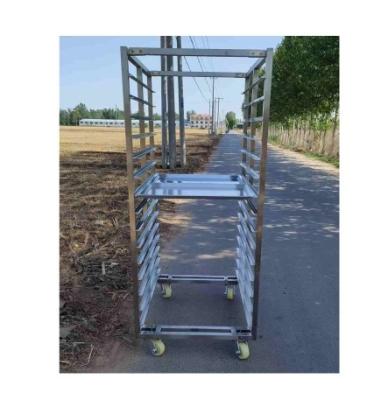 China 15 Layers Stainless Steel Baking Rack Multi Function Bakery Tray Trolley For Hotel Bakery Blast Freezer for sale