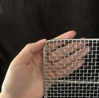 China 40*60 cm Food Grade Stainless Steel Mesh Wire Food Tray for sale