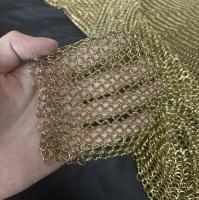 China Customized Size Stainless Steel and Aluminum Chain Mesh Curtain for Quick Install Decoration for sale
