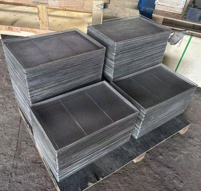 China Customized Size Stainless Steel Wire Mesh Tray with 1mm and 1.5mm Wire Diameter for Baking and Cooling for sale