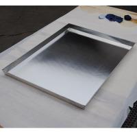 China Customized Size Aluminum Baking Tray Baking Sheet Pan with Double Edge for sale