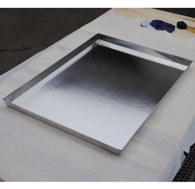 China Customized Size Aluminum Baking Tray Baking Sheet Pan with Double Edge for sale