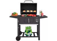 China 16 Inch Portable Charcoal Barbecue Grill Cart Bbq Outdoor Garden Camping for sale