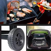 China 16 Inch Portable Charcoal Barbecue Grill Cart Bbq Outdoor Garden Camping for sale