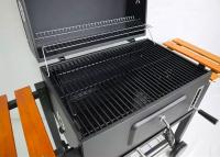 China Foldable Freestanding Charcoal Grills Portable Barbecue Side Tables Smoker 79.4 Lbs for sale