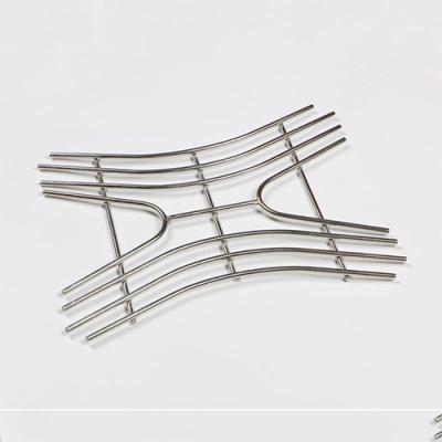 China Non Stick Stainless Steel Grill Screen Mesh Rack Mat Small Barbeque Grill Accessories for sale