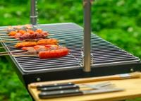 China Simple Charcoal Grill Bbq Barbecue Easy To Use Half Oil Drum Outdoor Barbecue for sale