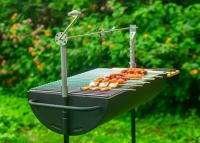 China Simple Charcoal Grill Bbq Barbecue Easy To Use Half Oil Drum Outdoor Barbecue for sale