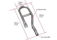 China Stainless Steel U Type Tubular Burner Heater Tube Hot Water Outdoor Barbeque Grill Accessories for sale