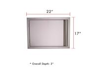 China Island Single Stainless Steel Outdoor Kitchen Access Doors Bbq Build In for sale