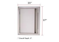 China Grill Single Access Stainless Steel Bbq Doors Island 20x27