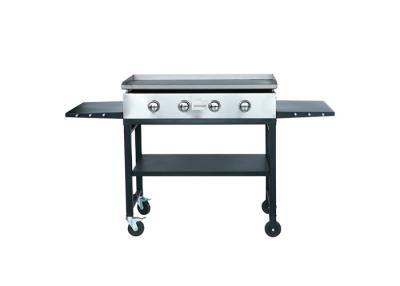 China 4 Burner Gas Griddle Grill Outdoor Flat Top Cart Portable Tabletop Barbecue Gas Grill for sale