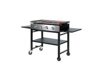 China 4 Burner Gas Griddle Grill Outdoor Flat Top Cart Portable Tabletop Barbecue Gas Grill for sale
