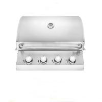 China 26 Inch 4 Burner Gas Grill Built In Barbecues Grills Bbq With Side Burner for sale