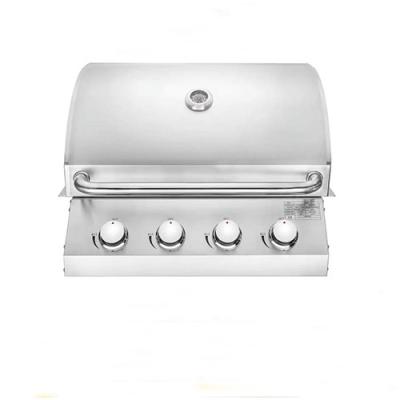 China 26 Inch 4 Burner Gas Grill Built In Barbecues Grills Bbq With Side Burner for sale