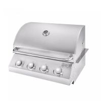 China 26 Inch 4 Burner Gas Grill Built In Barbecues Grills Bbq With Side Burner for sale