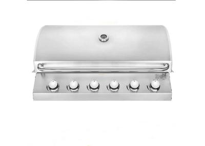 China 6 Burner Built In Bbq Gas Grill With Side Burner And Rotisserie 38 Inch for sale