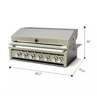 China Built In Lp Gas Grill 6 Burner Inbuilt Bbq Outdoor 38