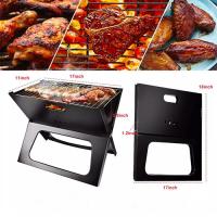 China Stainless Steel Portable Folding Charcoal Bbq Grill Portable Mini X Shape Table 17.7