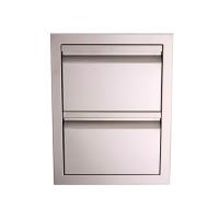 China Outdoor Built In Bbq Drawers And Doors Double Storage 22